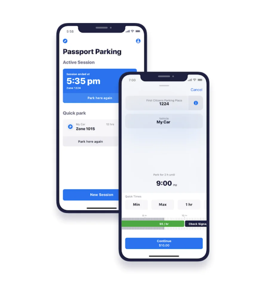 Mobile Parking App - Passport